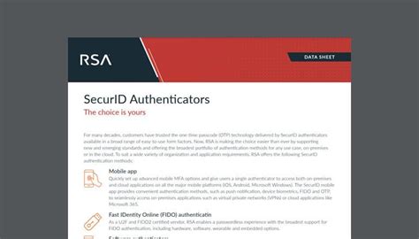 Securid Authenticators Insight