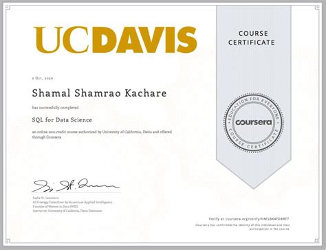 Shamal Kachare On Linkedin Datascience Sqlite Sql Coursera