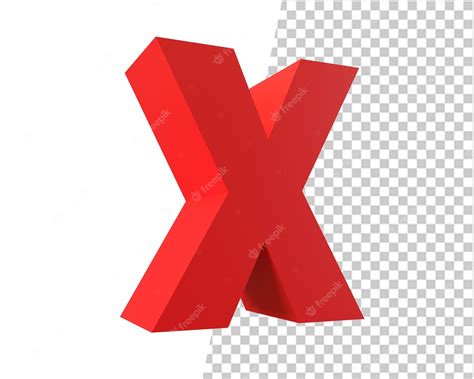 Premium Psd Wrong Icon 3d Rendering