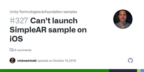 Can T Launch SimpleAR Sample On IOS Issue Unity Technologies Arfoundation Samples GitHub