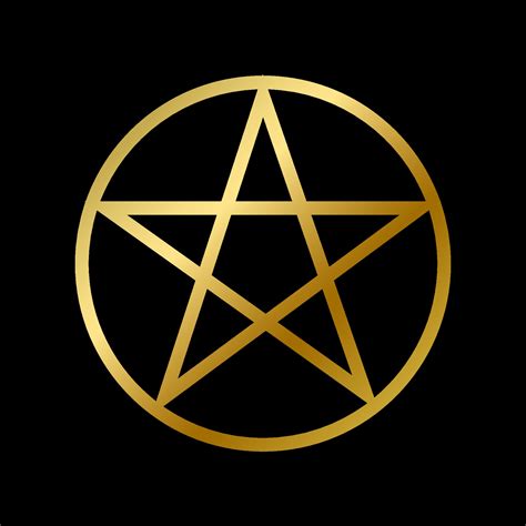 Wicca Pentagram Symbol Isolated Occult Star Sign 2276056 Vector Art At