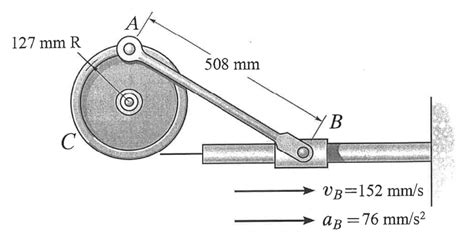 Solved At The Instant Shown The Slider Block B Is Chegg