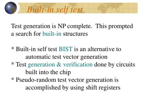 PPT Digital Testing Built In Self Test PowerPoint Presentation Free Download ID