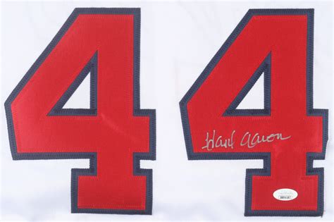 Hank Aaron Signed Jersey Jsa Pristine Auction
