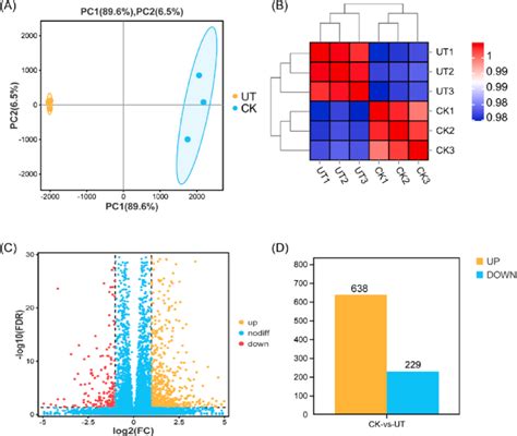 Differential Phenotypes Between Ut And Ck A Pca Of Identified Genes Download Scientific