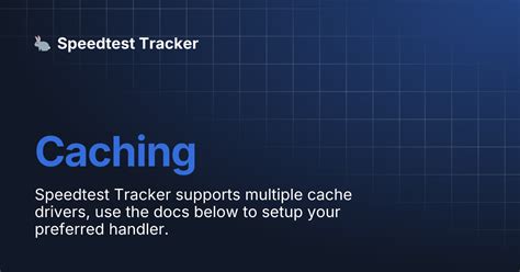 Caching Speedtest Tracker