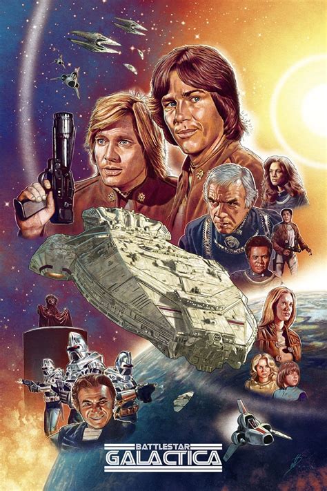 Star Wars Fabric Poster Battlestar Galactica Tv Series 1978 1979