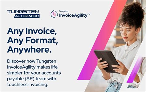 Tungstenautomation Invoiceagility Apautomation Efficiency Touchlessinvoicing