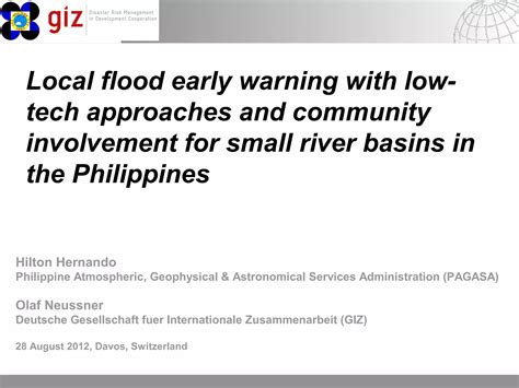 Low Cost Flood Early Warning Systems Based On Linking Local Governments And Communities In The