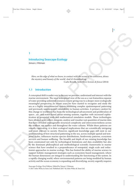 Pdf Chapter 1 Introducing Seascape Ecology