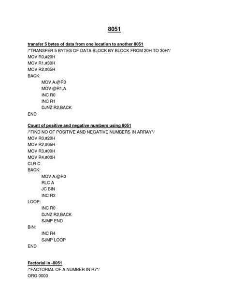 Exploring Various Numerical Algorithms Using The 8051 Microcontroller