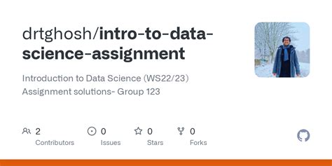Github Drtghoshintro To Data Science Assignment Introduction To