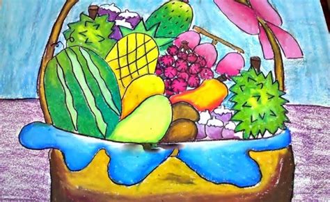 Buahan Tempatan Lukisan Buah Buahan Dalam Bakul Sex Stile Life Malerei Von Kovari Attila