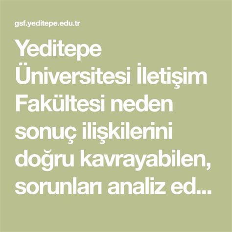 Yeditepe Üniversitesi İletişim Fakültesi