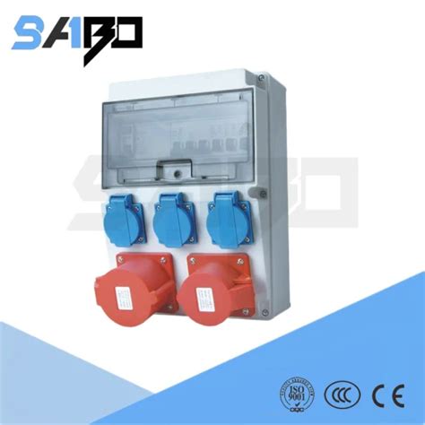Electric Box Construction Power Distribution Plastic Plug And Socket Distribution Boards