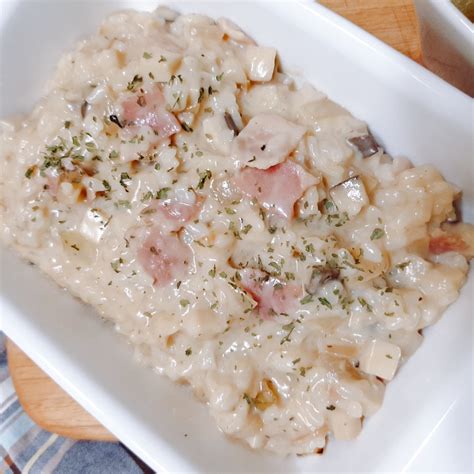 남은 밥으로 만드는 고소한 버섯크림리조또