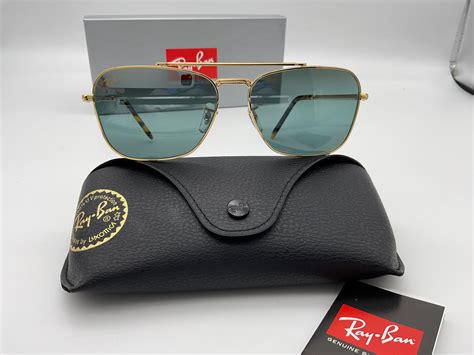 Ray Ban New Caravan 58mm Rb3636 9196g6 Chromance Polarized Gold Blue