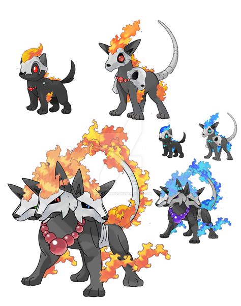 Hellhound Pokemon By Kitrei Sirto On Deviantart