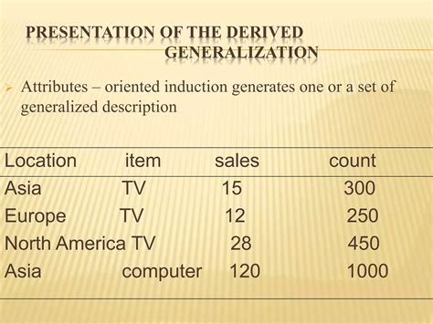 Data Generalization And Summarization Pptx