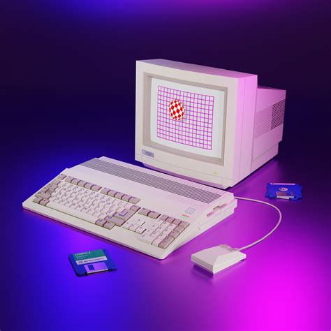 【3dmodel】 Omega 500 レトロコンピューター3dプロップ Retro Computer 3d Prop Xtal 3d Assets Booth