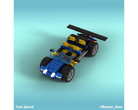 Lego Moc Four Speed With Pullback Motor By Ramoscars Rebrickable Build With Lego