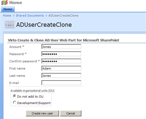 Integration With Virto Ad User Service Virtosoftware Guides And Docs