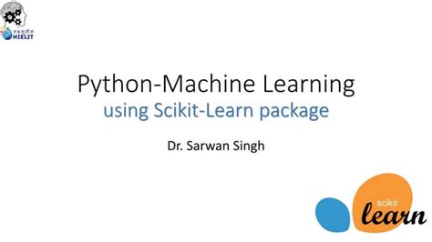 Hands On Machine Learning Using Scikitlearn Ppt