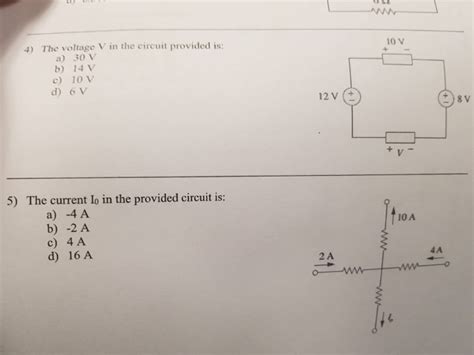 Solved In The Circuit Provided Is 10 V A 30 V B 14 V C