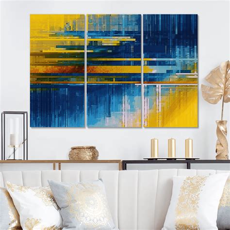 Ivy Bronx Waveform Spectrum Abstract Resonances I Abstract Shapes Wall Decor Set Wayfair Canada