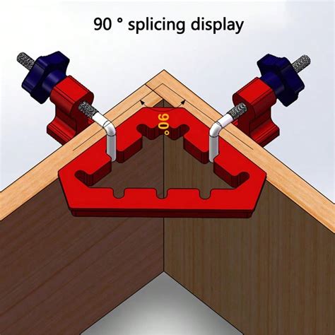 2pcs woodworking right angle ruler 90° positioning block 45