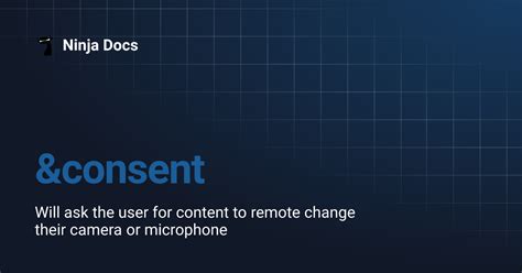 Andconsent Ninja Docs