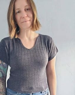 Ravelry Texture Vee Tee Pattern By Nicole Thorsonknits