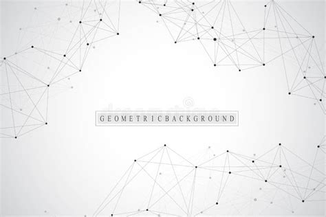 Abstract Plexus Background With Connected Lines And Dots Molecule And Communication Background