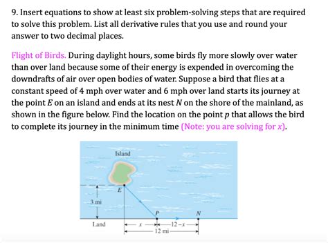 Solved 9 Insert Equations To Show At Least Six Chegg Com