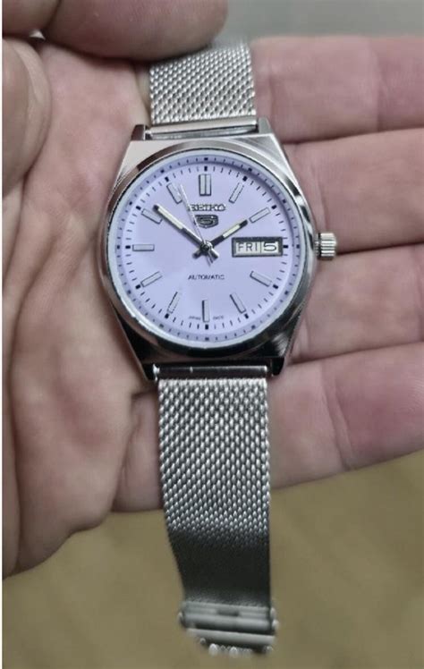 Seiko 5 Lavender Purple Dial With Refurbished Original 6309a Movement