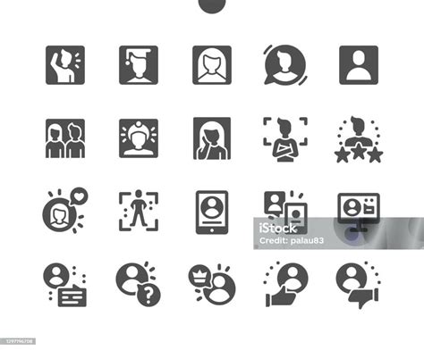 사람 아바타 사회 사용자 문자 얼굴 초상화 머리 프로필 통신 사람 남자와 여자 인기 좋아하는 아바타 벡터 솔리드 아이콘입니다 간단한 그림 가공의 인물에 대한 스톡 벡터 아트