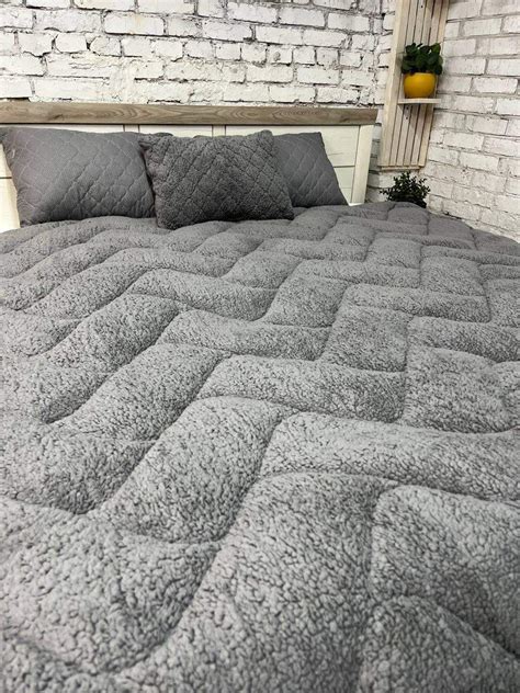 Ковдра хутряна євро 200x210 см Сірий П4К Al Hutr Kovdra 005 02 1006614 — купити на Eva Ua