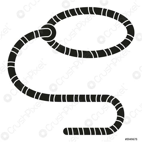 String Lasso Icon Simple Vector Line Loop Stock Vector 5949675