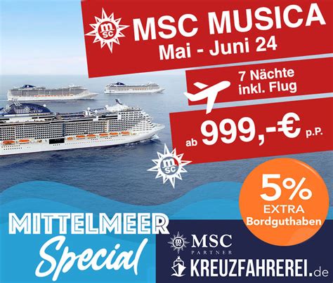Msc Flash Sale Mittelmeer Special Bis 050124