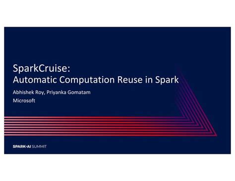 Sparkcruise Automatic Computation Reuse In Apache Spark Ppt Free Download