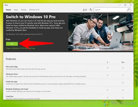 surface go how to switch out of windows 10 s mode