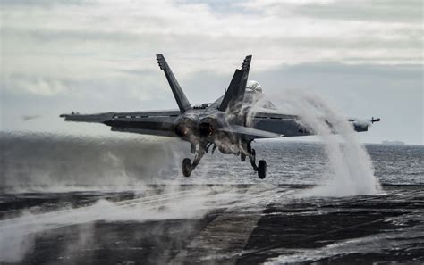 Fa 18 Hornet Jet Fighter Soars 4k Ultra Hd Military Warplane Wallpaper