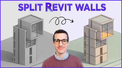 Split Walls By Levels Revit Buttons Youtube