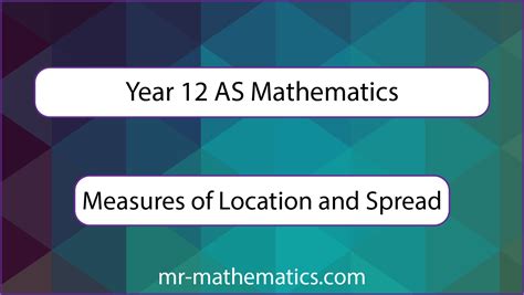 Measures Of Location And Spread Mr