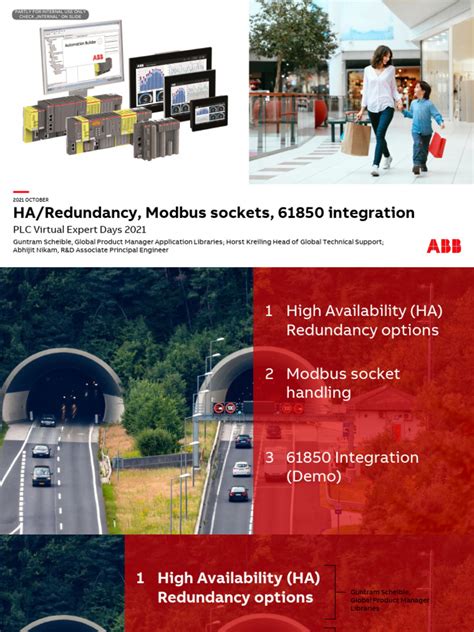 3adr010799 1 Ved 2021 Ha And Redundancy Options Modbus Sockets 61850 Integration Pdf
