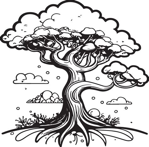 Coloring Book Pages Trees A Journey Through Natures Majesty