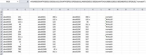 Worksheet Function How Can I Get If Index Match To Compare 2 Columns