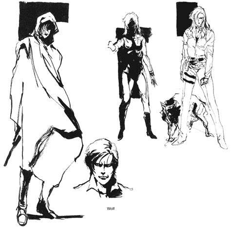Wolf Concept Sketches Characters And Art Metal Gear Solid Metal