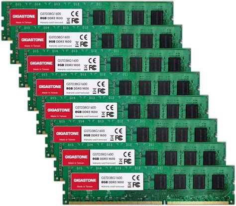 【ddr3 Ram】gigastone Desktop Ram 64gb 8x8gb Ddr3 64gb Ddr3 1600mhz Pc3