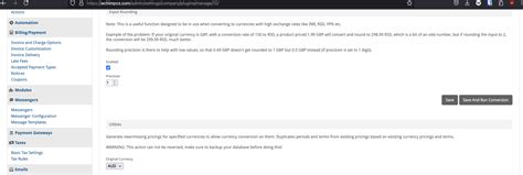 Custom Currency Conversion